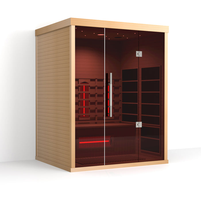 Smartmak® 3 People Indoor Infrared Sauna with Mobile-app Control Syste