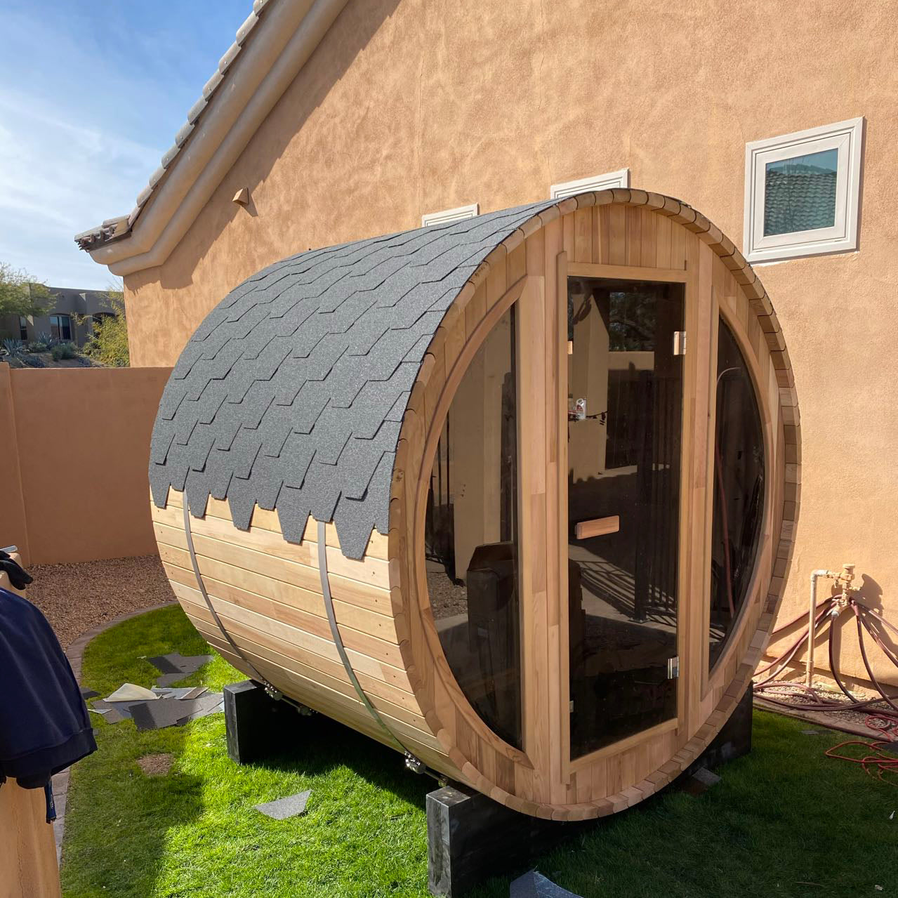 Outdoor Steam Barrel Sauna — Smartmak