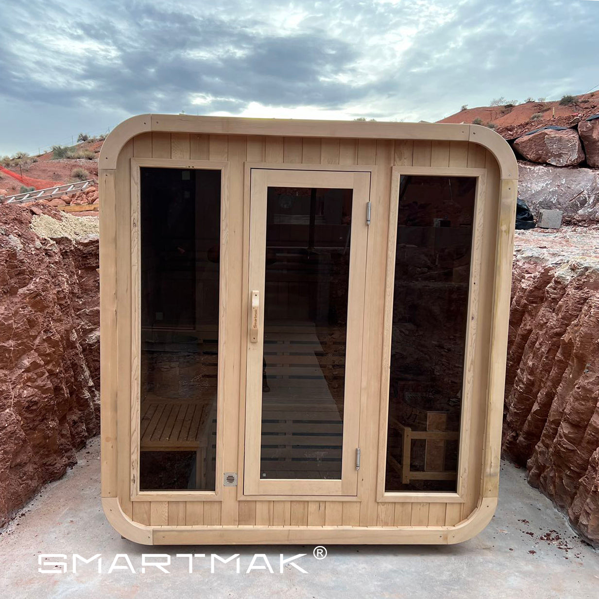 Outdoor Steam Square Sauna — Smartmak