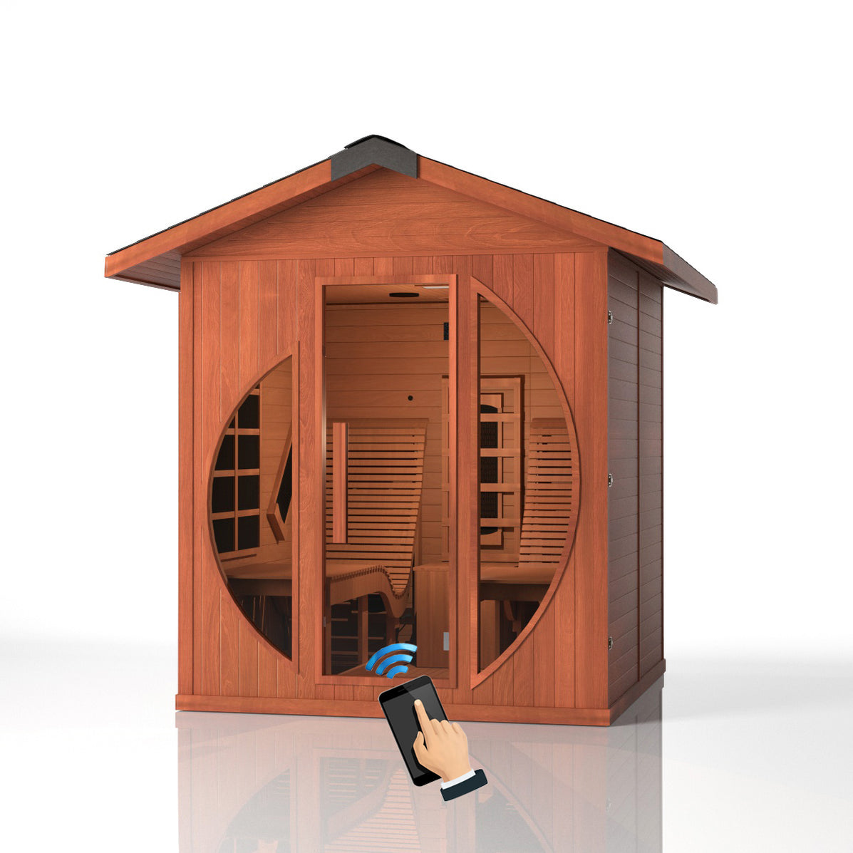 Smartmak® 2 People Outdoor Infrared Sauna Room - Relax 3